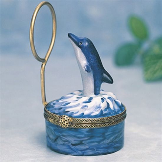 The Cottage Shop - Limoges Jumping Dolphin Box
