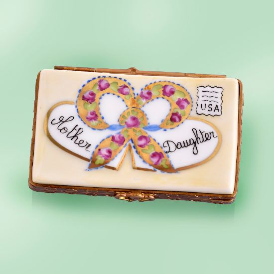 The Cottage Shop - Limoges Mother and Daughter Letter Box